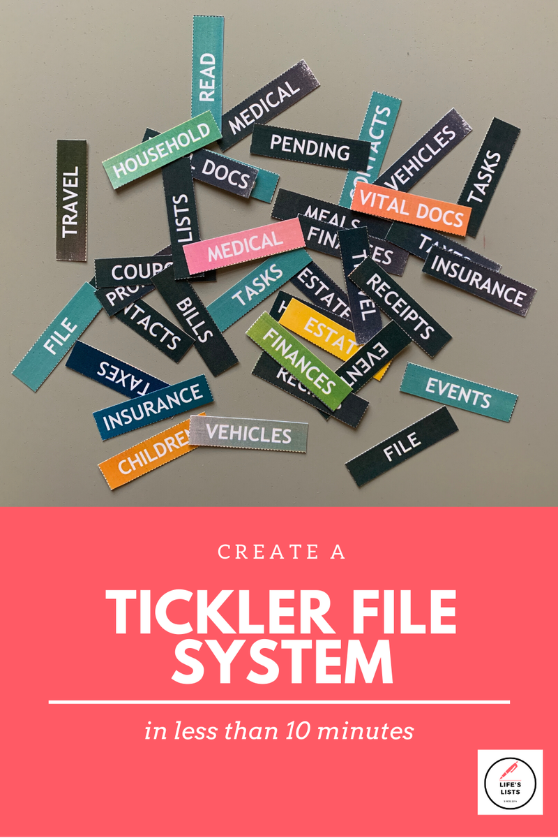 Create a Tickler File System in Less than 10 Minutes! – Artnasco